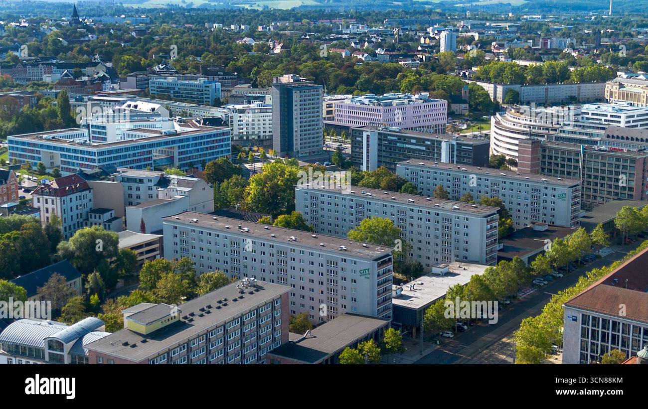 Luftbild Chemnitz 19.09.2025, Chemnitz, Luftbild, Blick in Richtung ...
