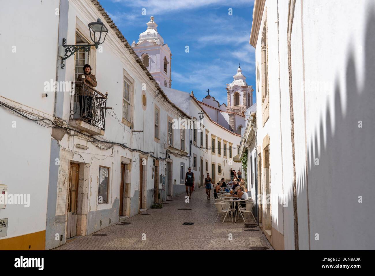 Die Altstadt von Lagos, R. Henrique Correia da Silva, im Westen der ...