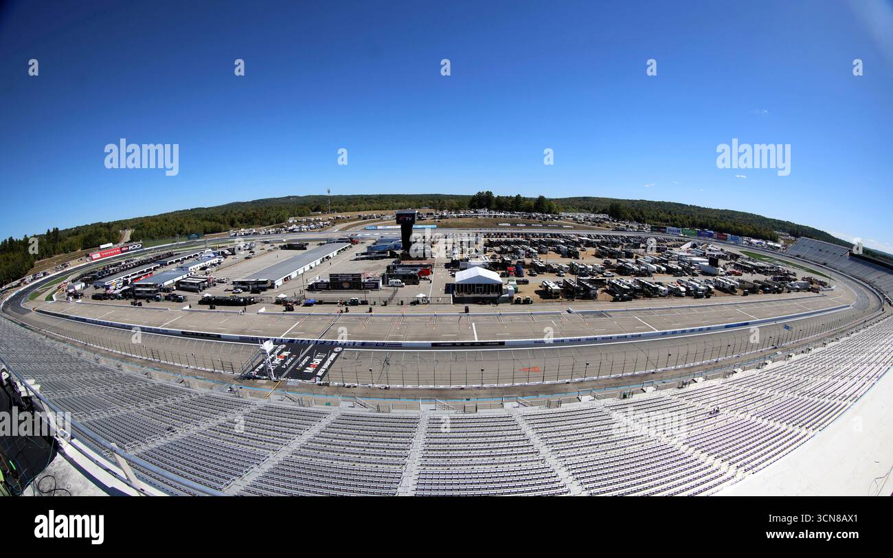 LOUDON, NH - SEPTEMBER 19: Overview of New Hampshire Motor Speedway ...
