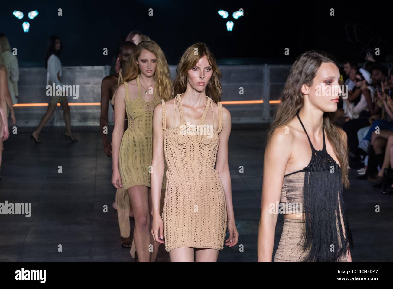 London, UK. 19th September, 2025. Models walk the runway during Mark ...