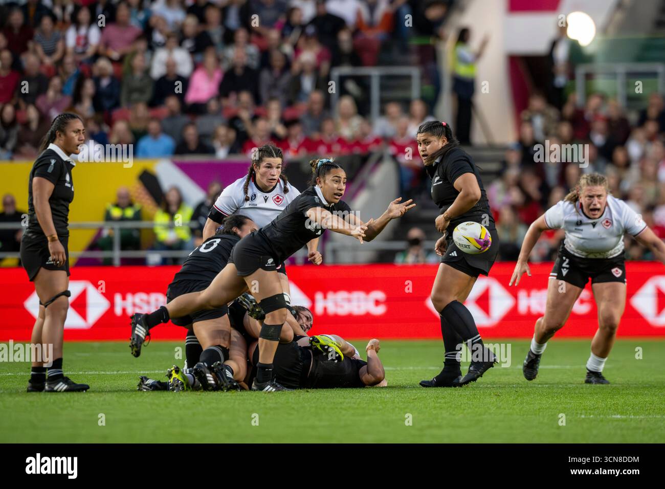 Women’s Rugby World Cup Semi Final Canada vs New Zealand match at ...