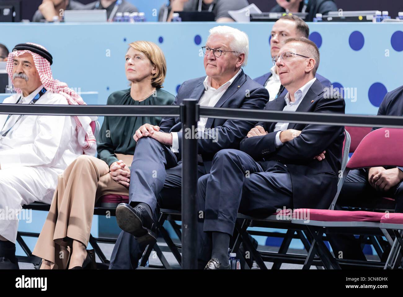 President of Germany Frank-Walter Steinmeier seen during the finals of ...