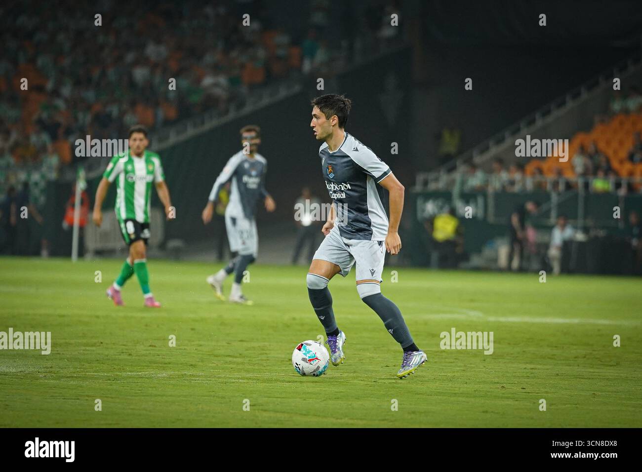 Seville, Spain. 19 September, 2025. Jon Gorrotxategi (Real Sociedad ...