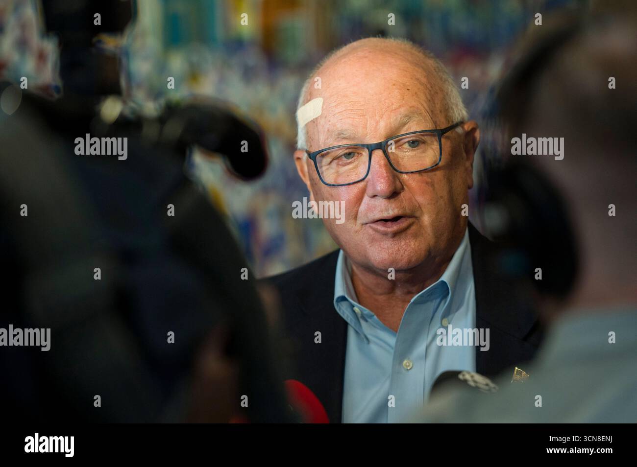 U.S. Ambassador to Canada Pete Hoekstra speaks with the media after ...