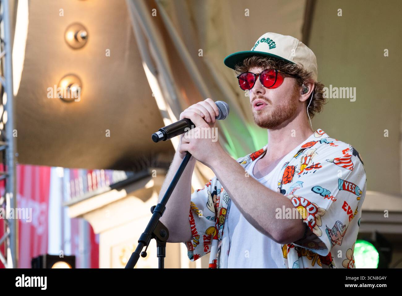 Baden-Baden, Germany, 19th September 2025 Young British singer ...