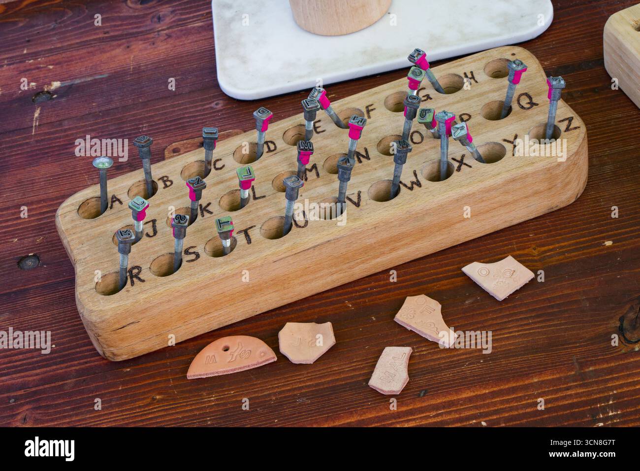 Metal letter punches hi-res stock photography and images - Alamy