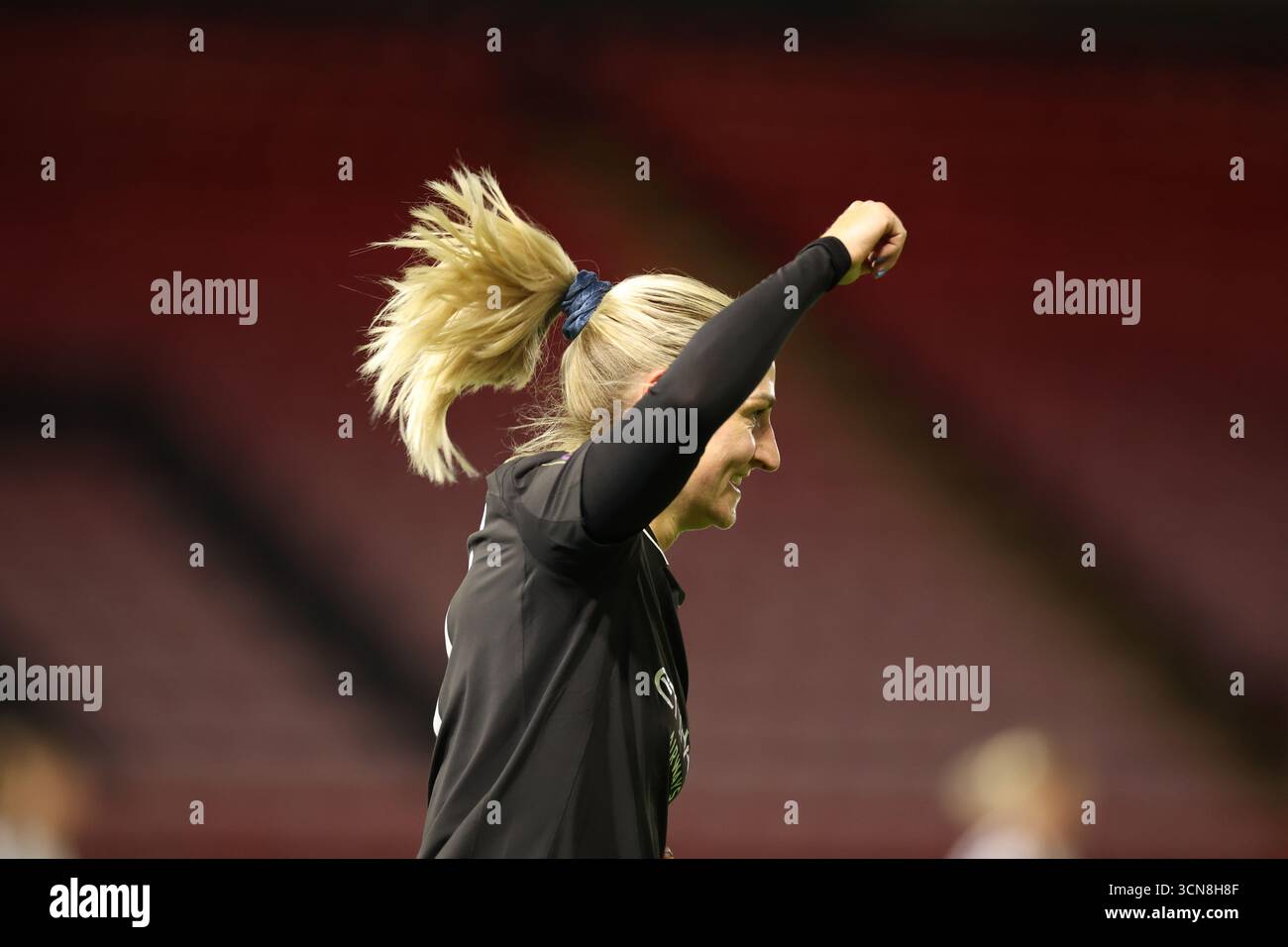 Laura Coombs, of Manchester City Women, celebrates her goal during the ...