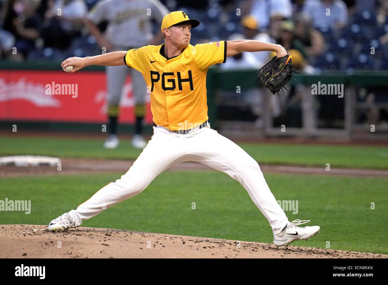 Pittsburgh Pirates pitcher Mitch Keller delivers during the first ...