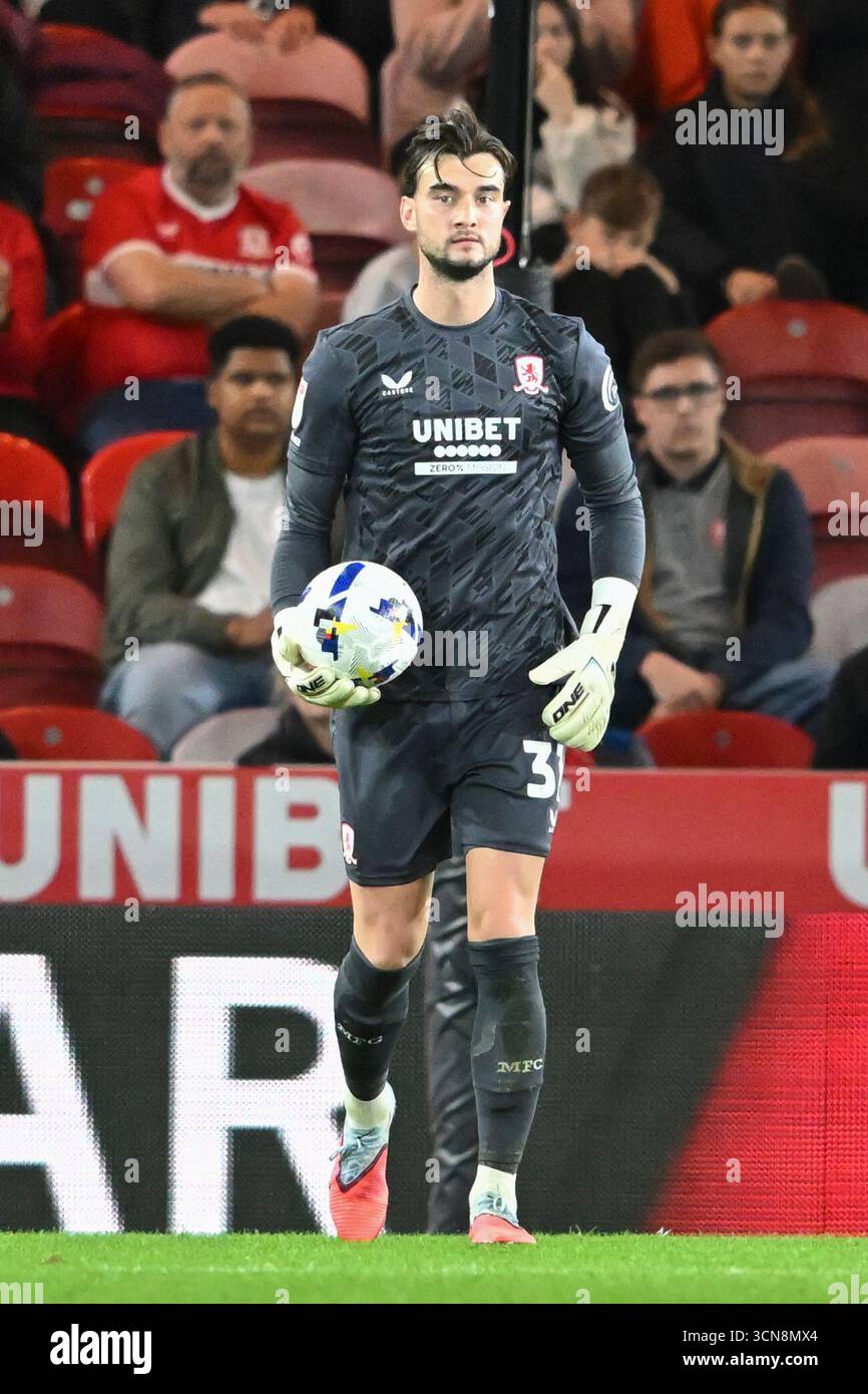 Sol Brynn Middlesbrough Goalkeeper during the Sky Bet Championship ...