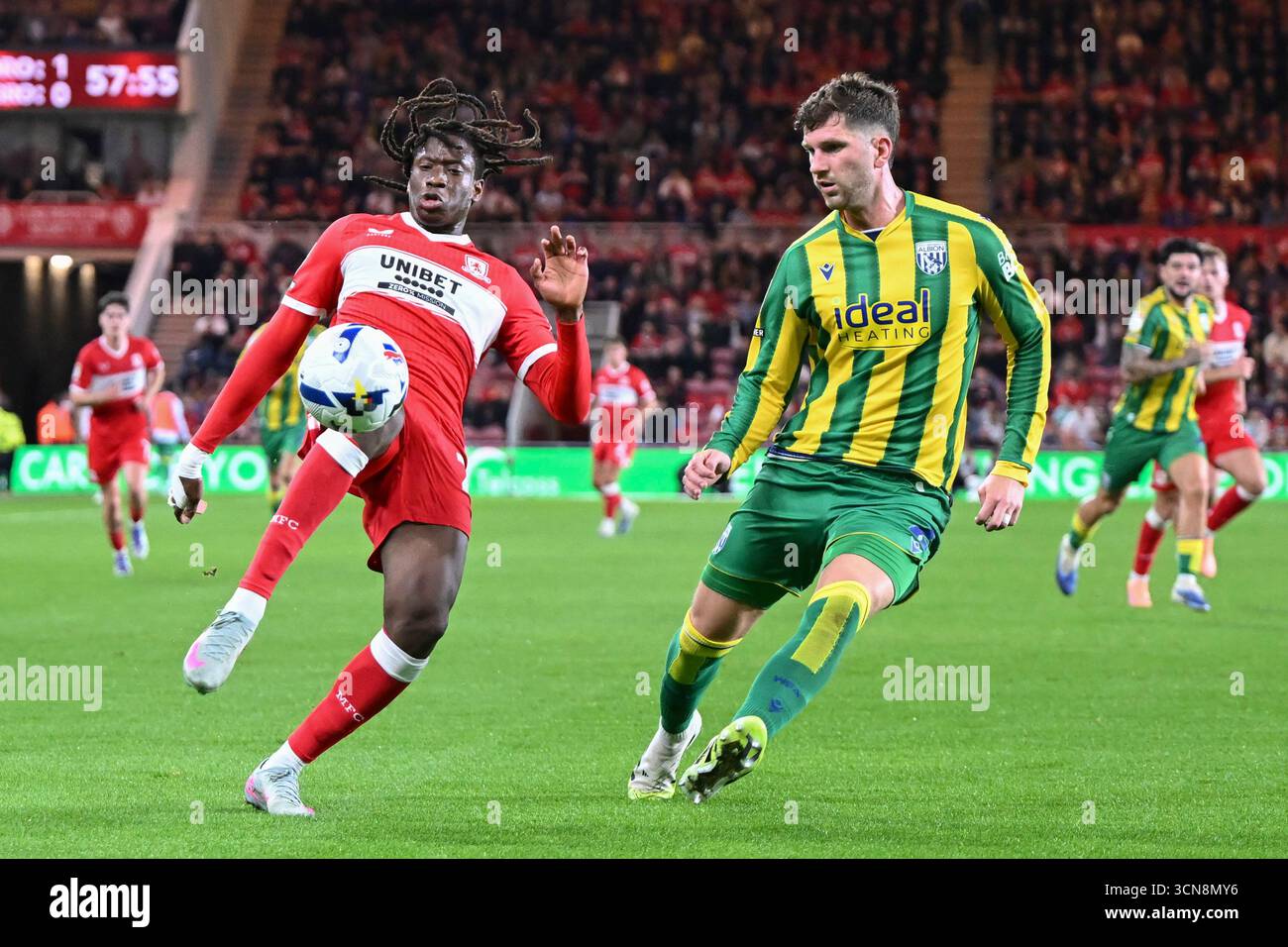 Kaly Sene of Middlesbrough during the Sky Bet Championship match ...