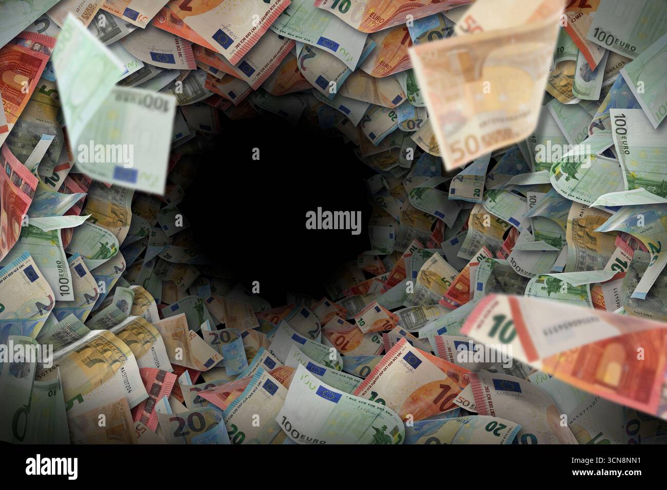 Money vortex euro banknotes hi-res stock photography and images - Alamy