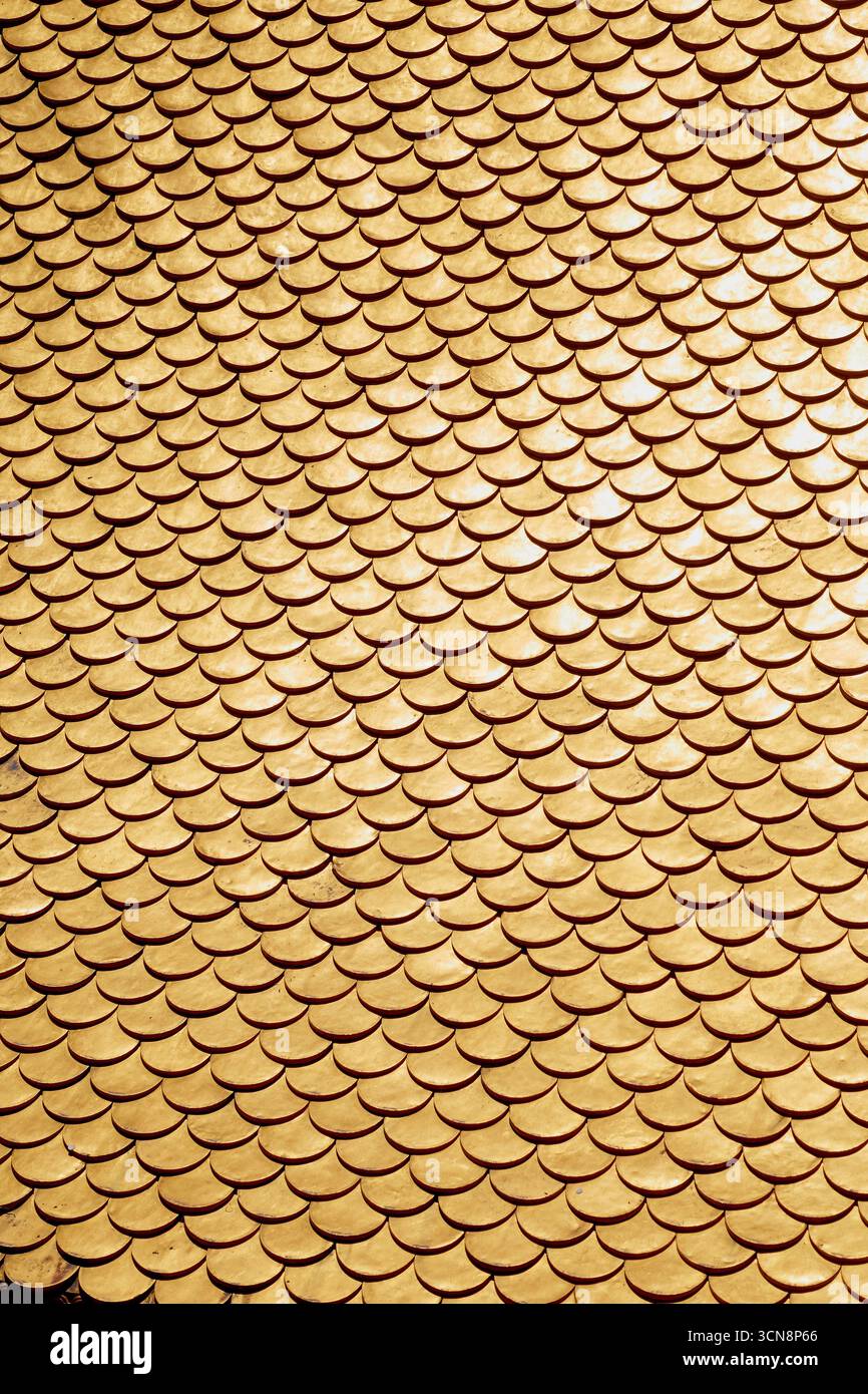 Detailed view of golden roof tiles of the Tibetan style Little Potala ...