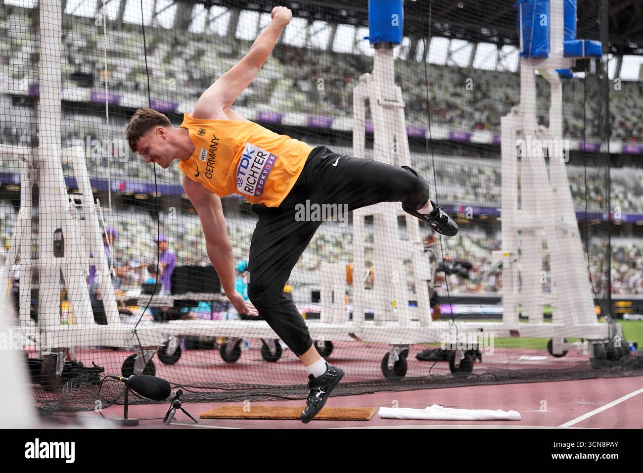Germany's Steven Richter competes in the men's discus throw ...