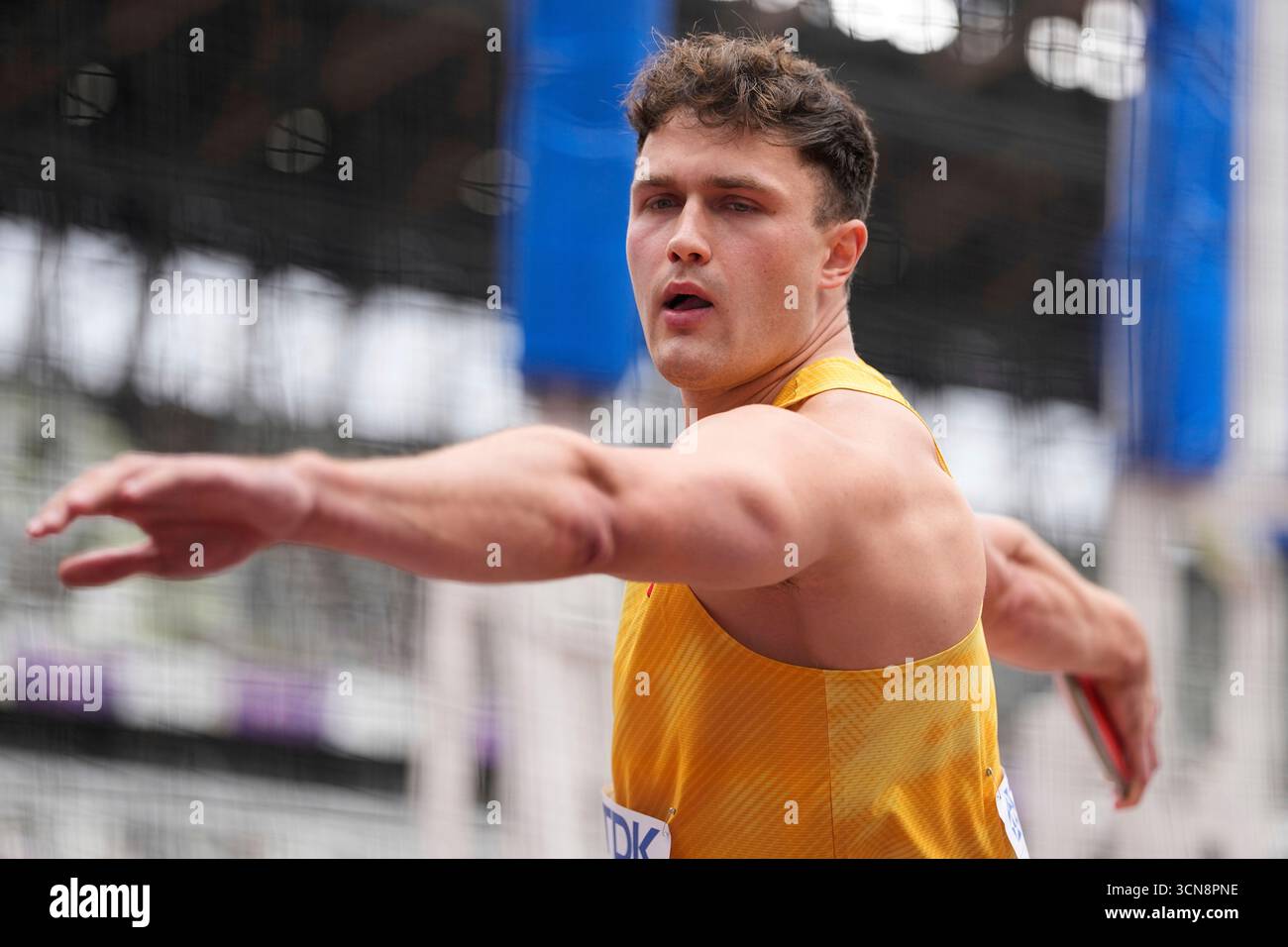 Lithuania's Martynas Alekna competes in the men's discus throw ...