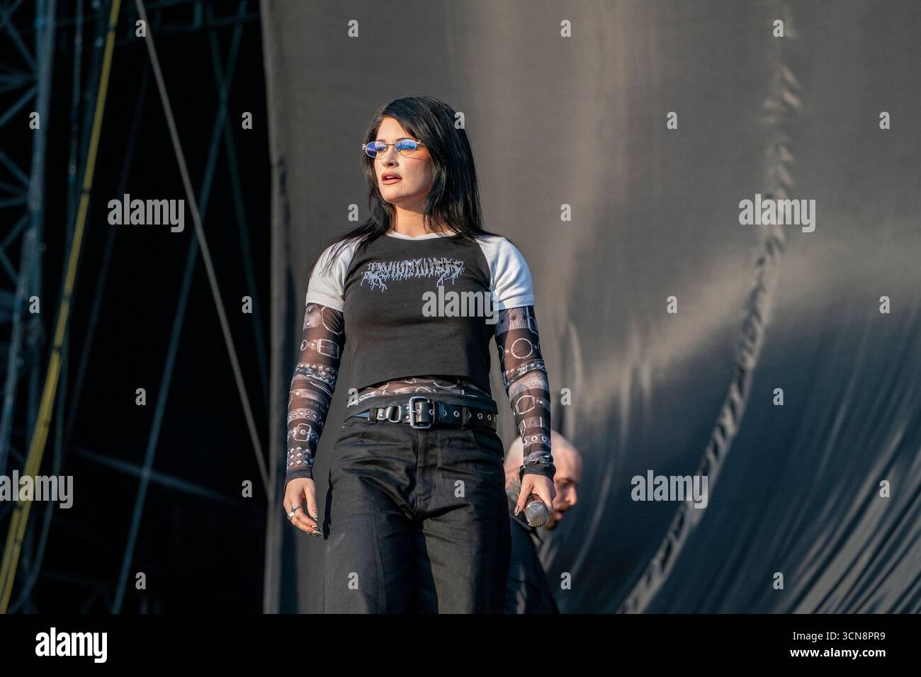 Courtney LaPlante of Spiritbox performs during the Louder Than Life ...