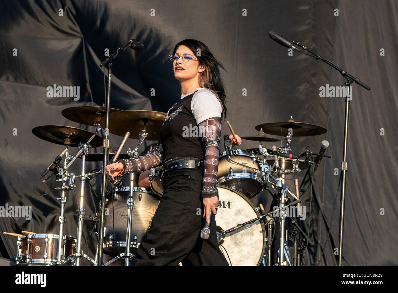 Courtney LaPlante of Spiritbox performs during the Louder Than Life ...
