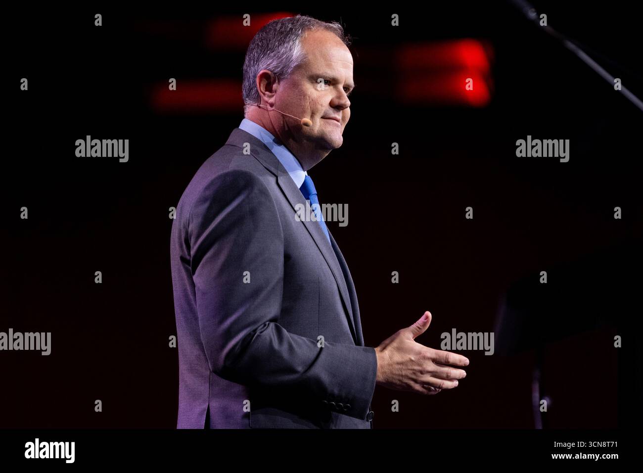 Australian Deputy Opposition Leader Ted O’Brien speaks during the CPAC ...