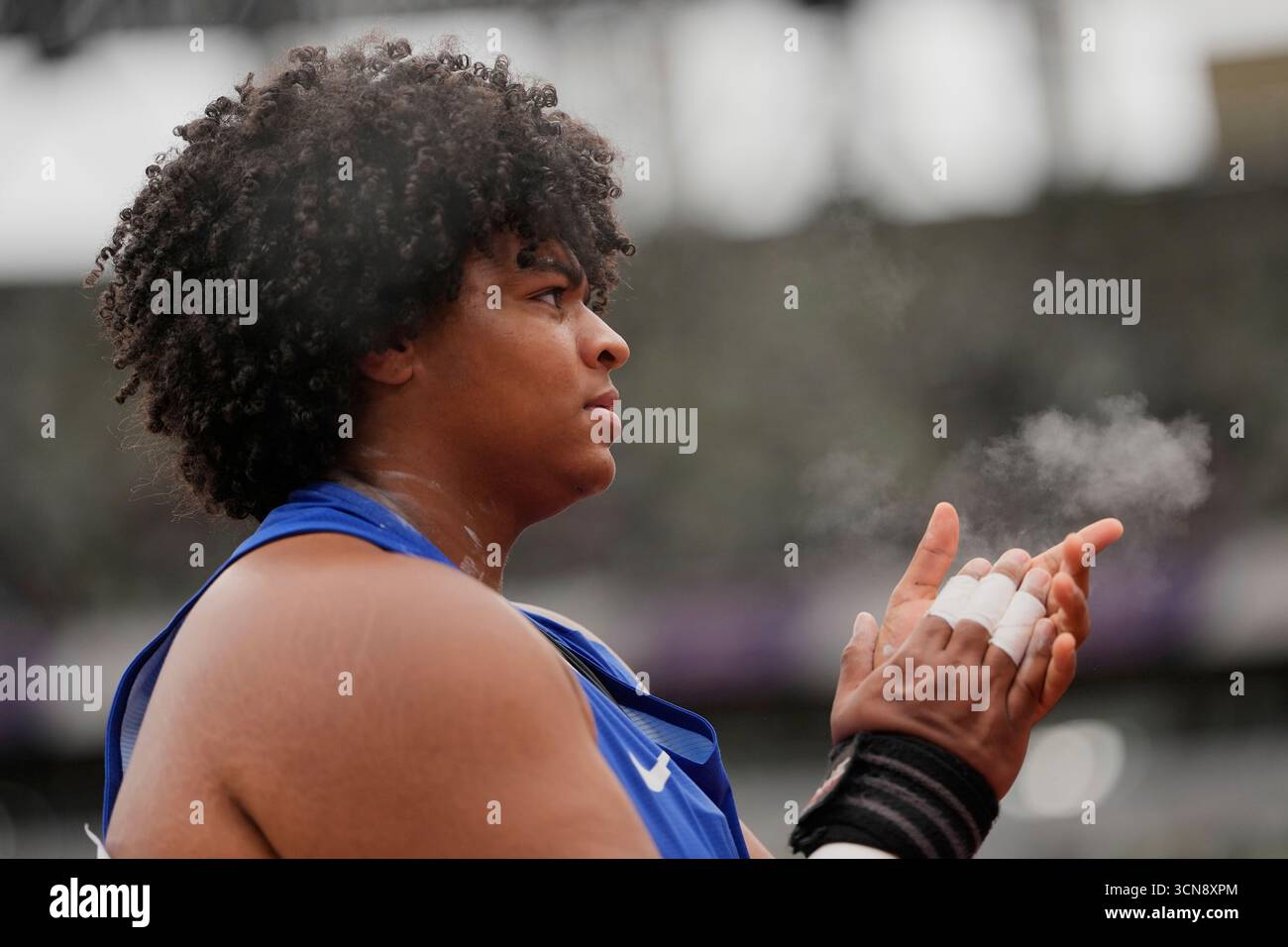 United States' Jaida Ross competes in the women's shot put ...