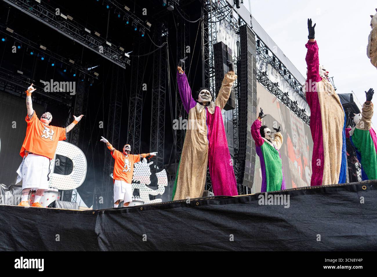 Insane Clown Posse clowns perform during the Louder Than Life music ...
