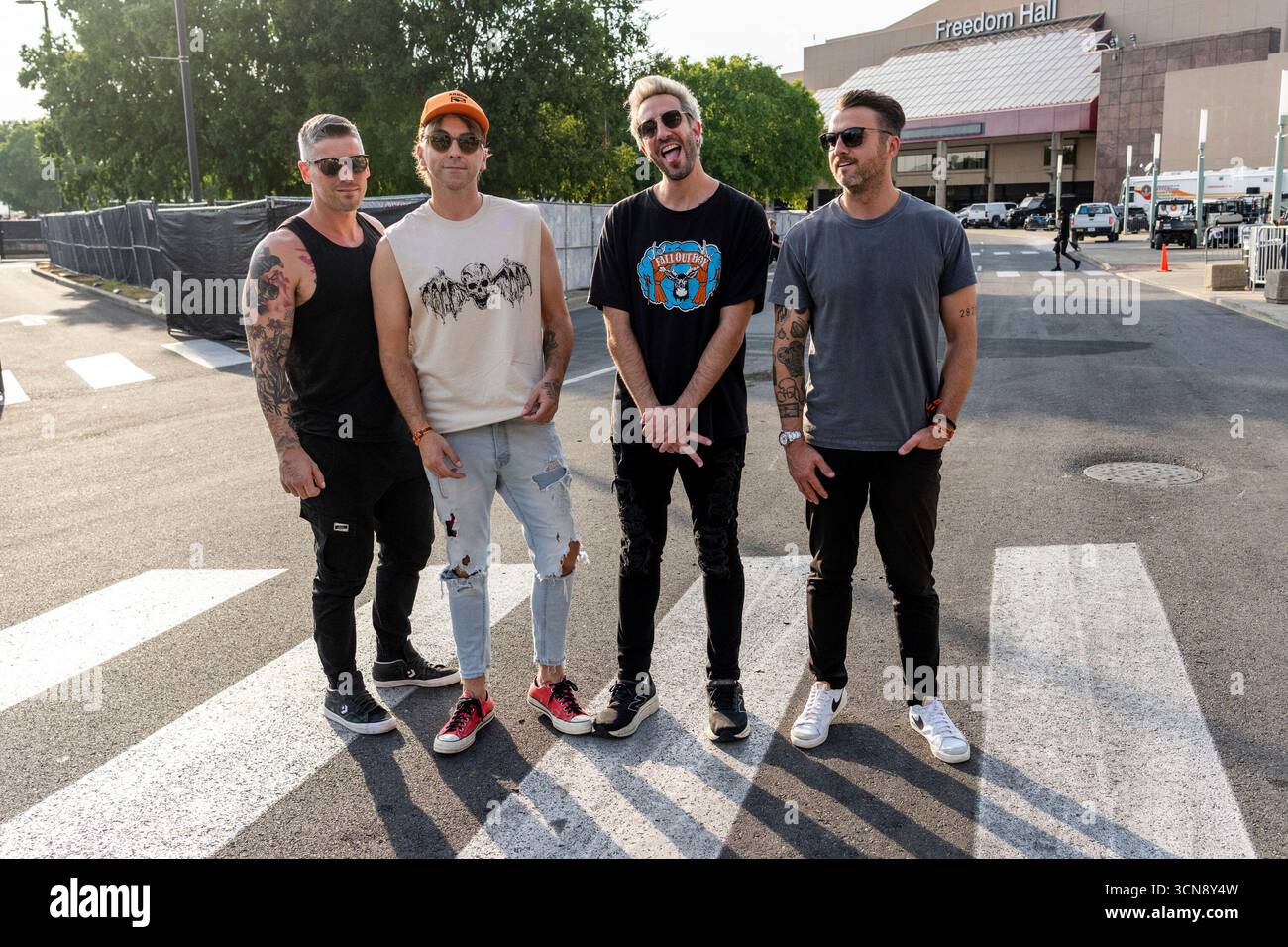 Rian Dawson, from left, Alex Gaskarth, Jack Barakat, and Zack Merrick ...
