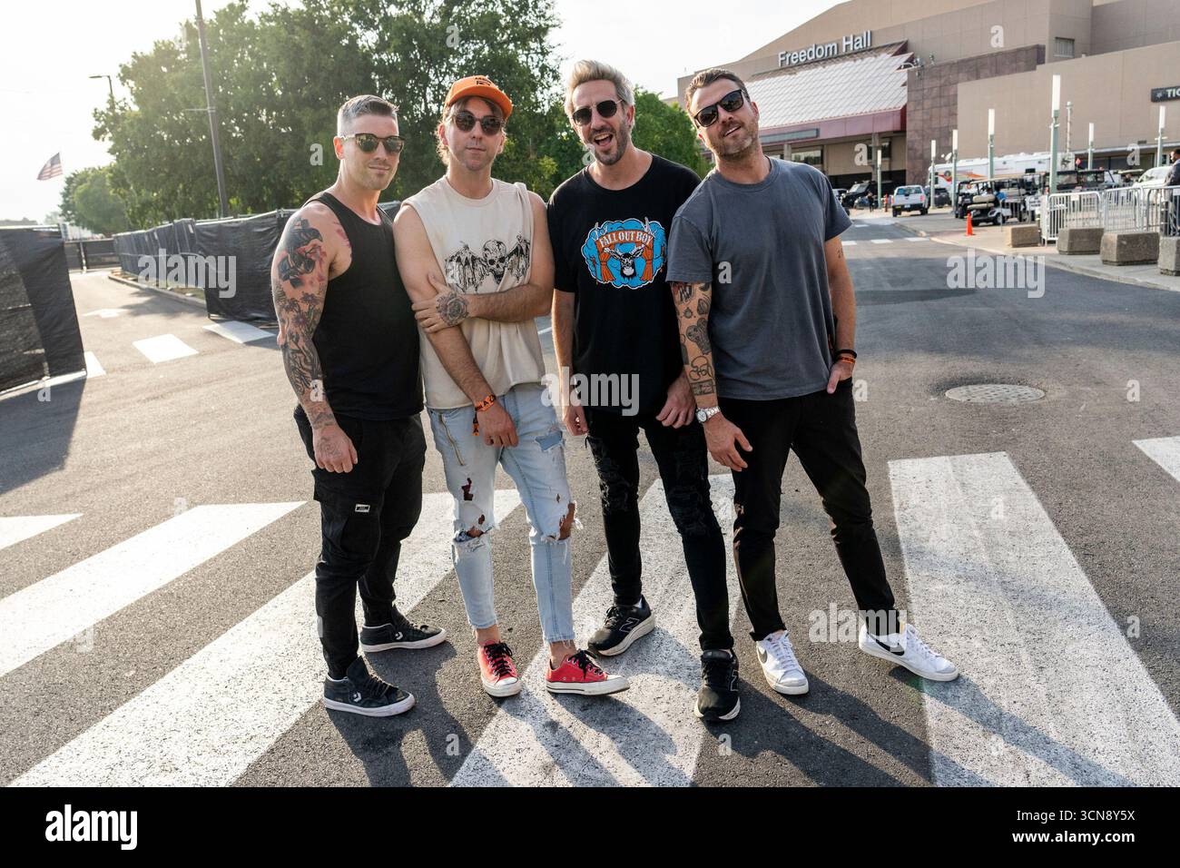 Rian Dawson, from left, Alex Gaskarth, Jack Barakat, and Zack Merrick ...