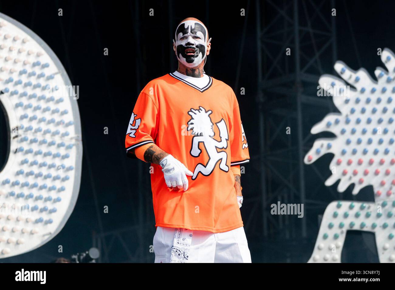 Shaggy 2 Dope of Insane Clown Posse performs during the Louder Than Life music festival on ...