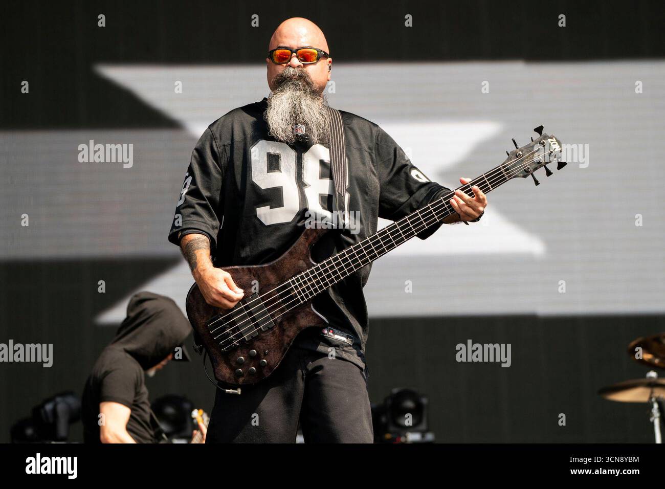 Tony Campos of Static-X performs during the Louder Than Life music ...