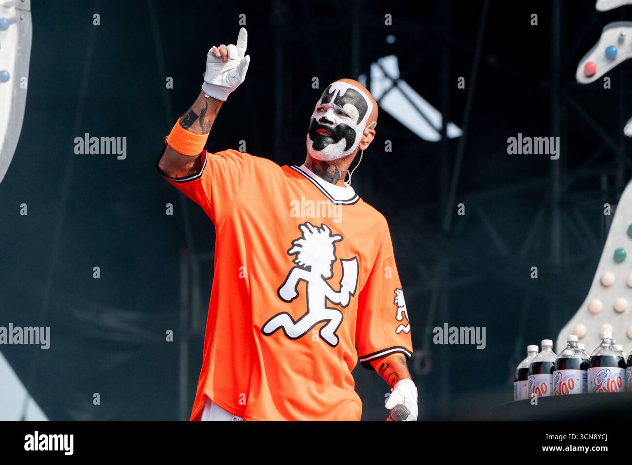 Shaggy 2 Dope of Insane Clown Posse performs during the Louder Than Life music festival on ...