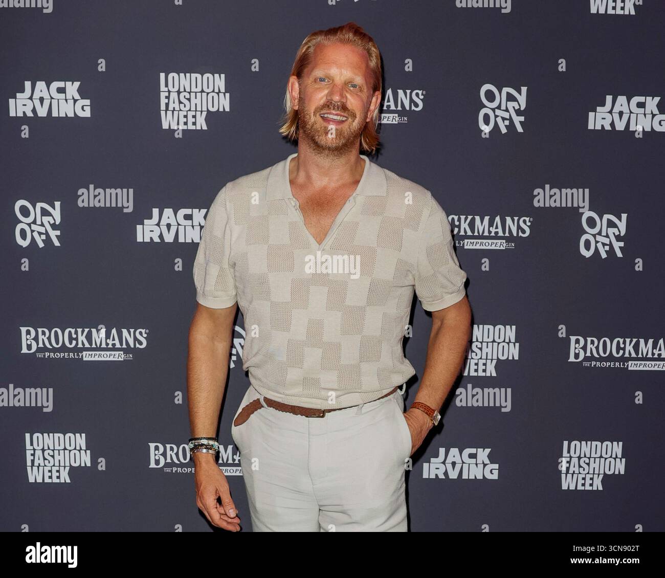 Alistair Guy attends the London Fashion Week On Off Jack Irving ...