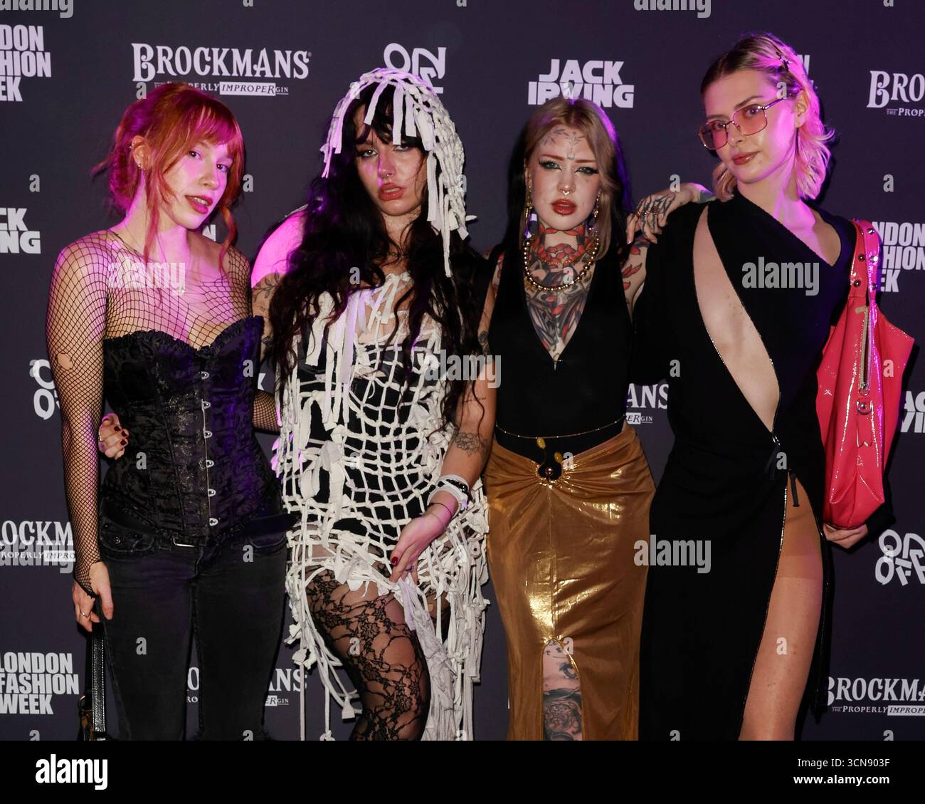 (L-R) Ruby Jo, Dannii Jo, Ellie Charnley aka Sukinya and Kalani attend ...