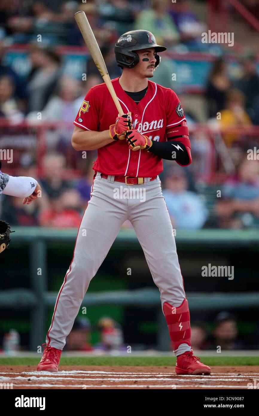Altoona Curve Konnor Griffin (12) bats during an MiLB Eastern League ...