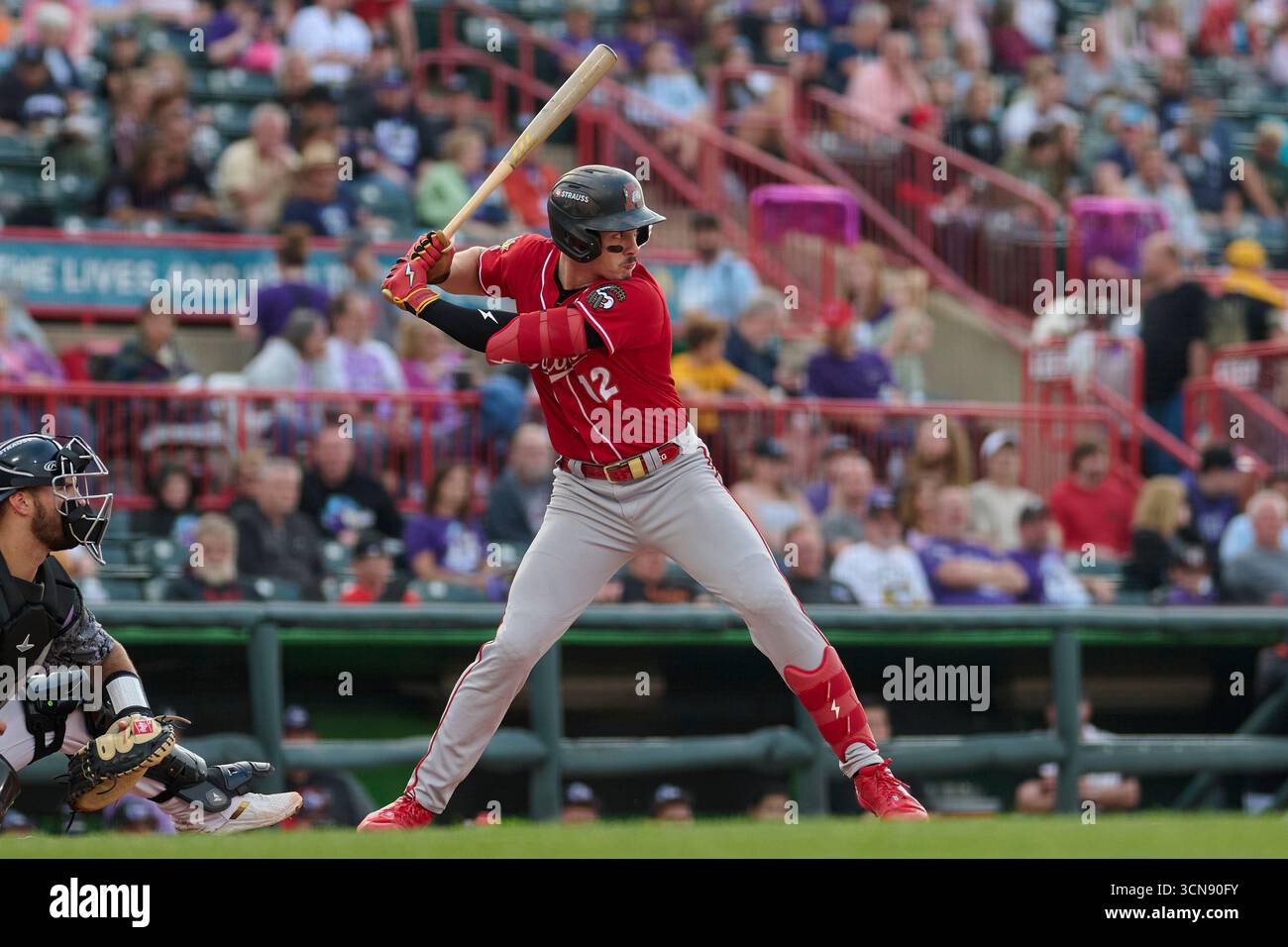 Altoona Curve Konnor Griffin (12) bats during an MiLB Eastern League ...