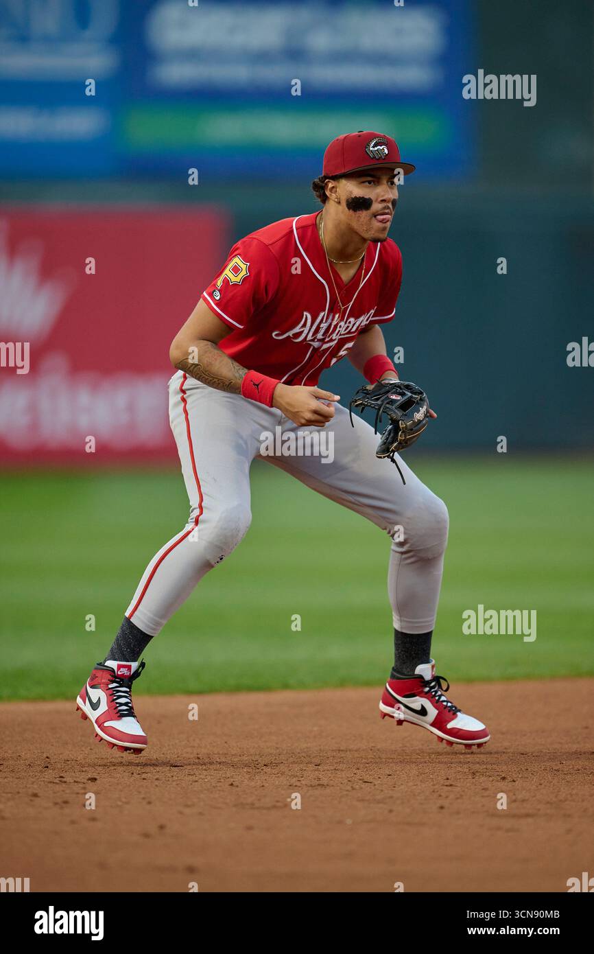 Altoona Curve third baseman Javier Rivas (5) during an MiLB Eastern ...