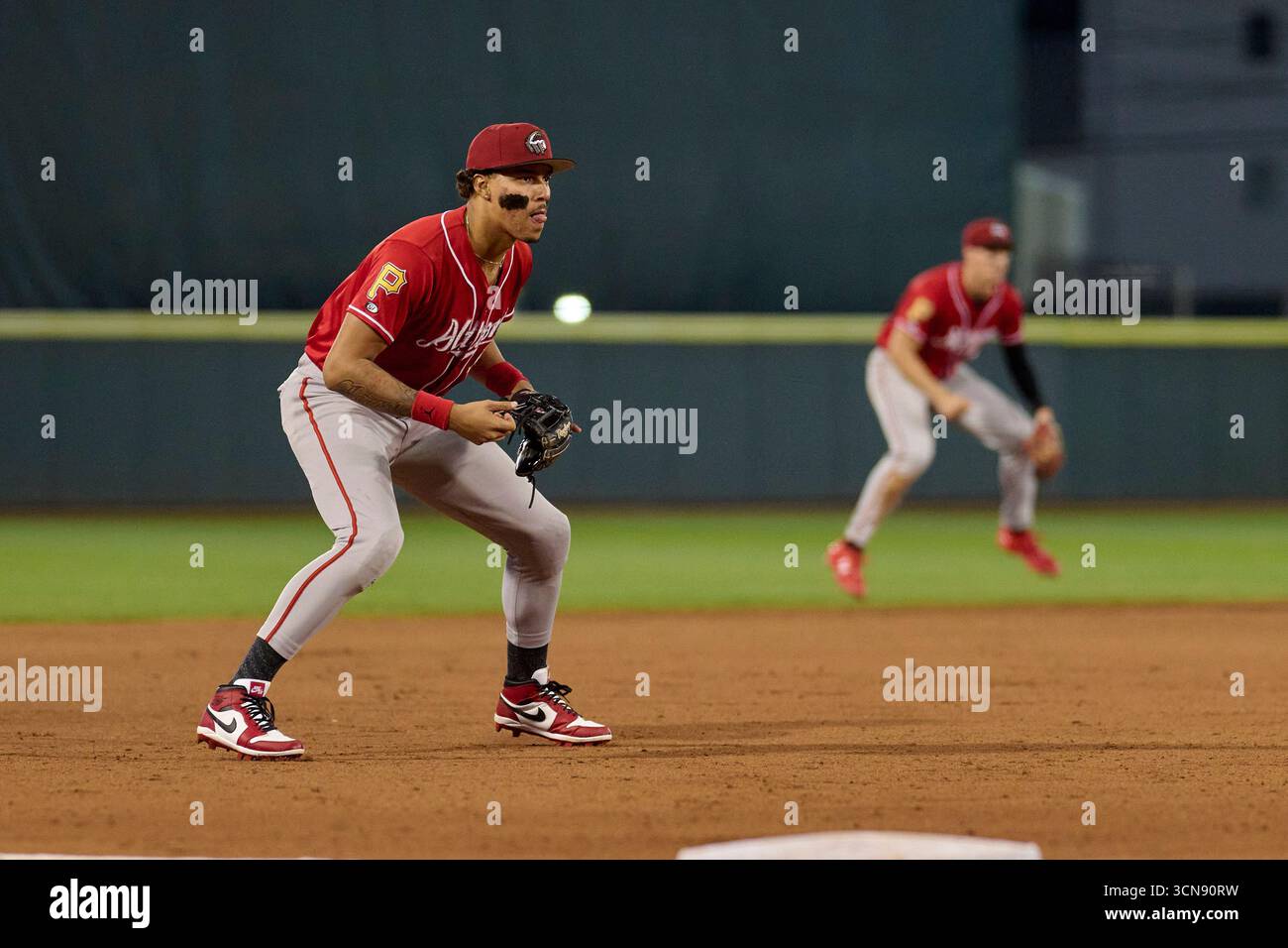 Altoona Curve third baseman Javier Rivas (5) during an MiLB Eastern ...