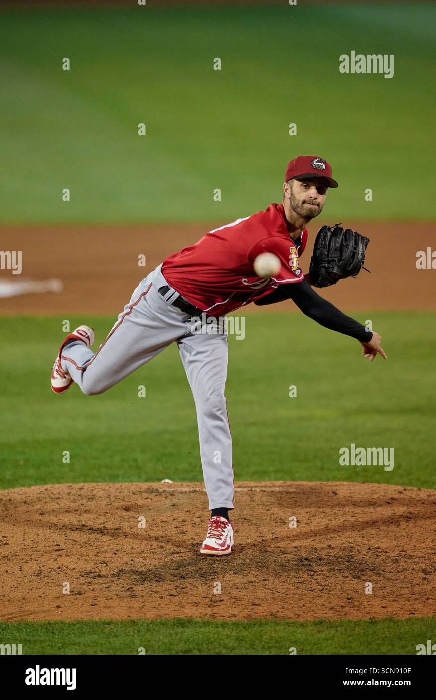 Altoona Curve pitcher Justin Meis (47) during an MiLB Eastern League ...