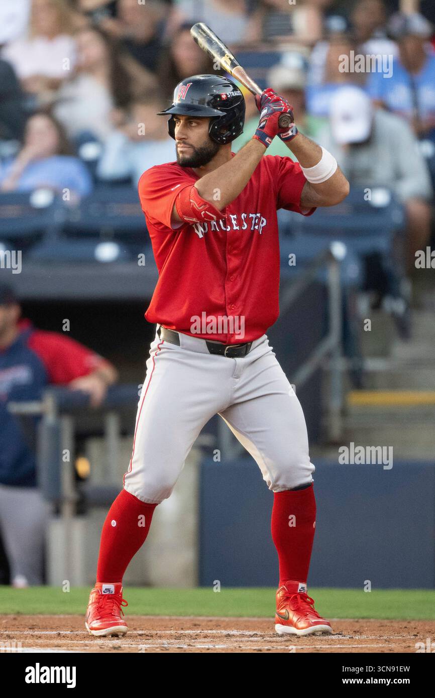 Abraham Toro (31) of the Worcester Red Sox at bat during an ...