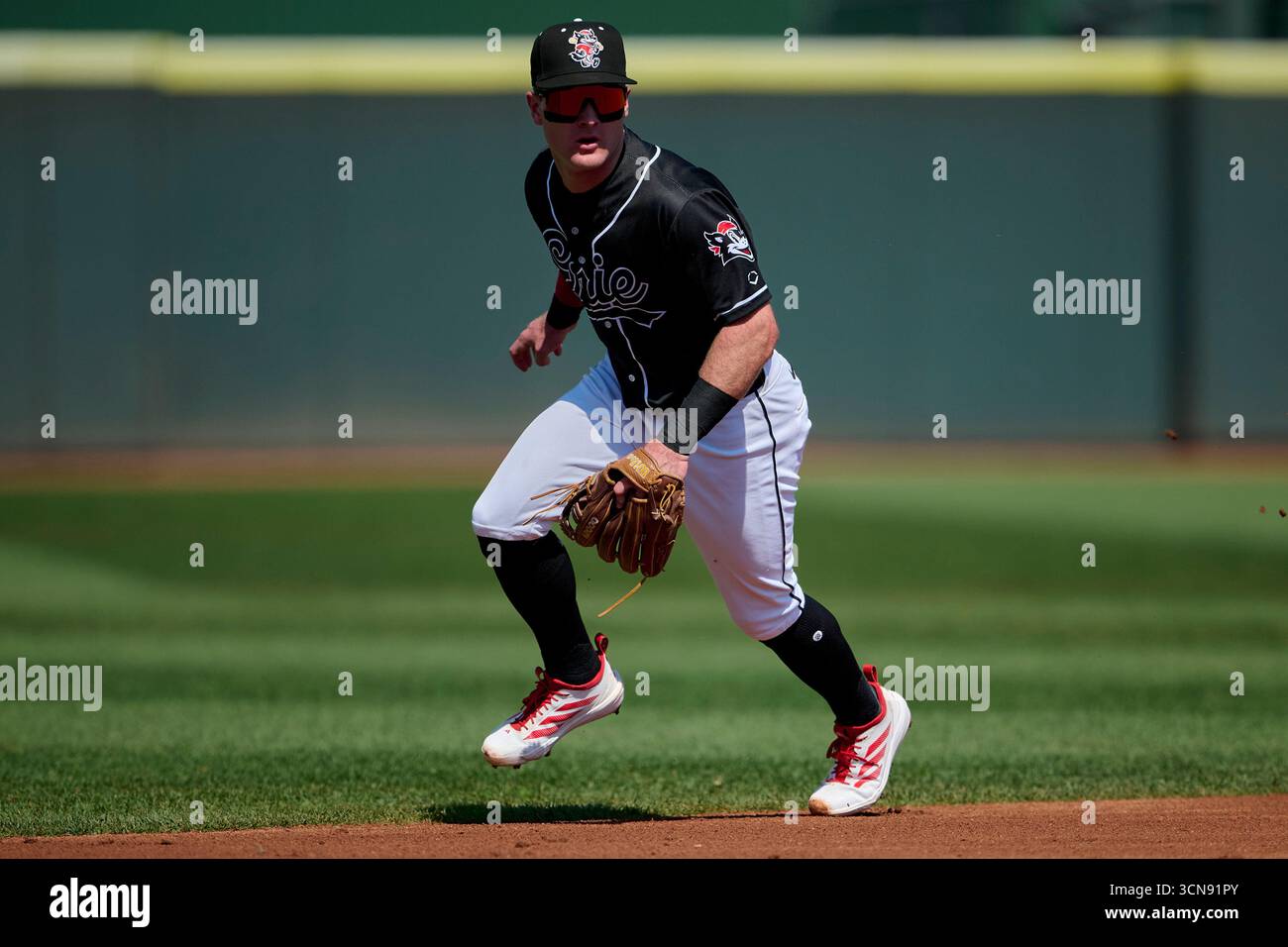 Erie SeaWolves shortstop Kevin McGonigle (2) fielding during an MiLB ...