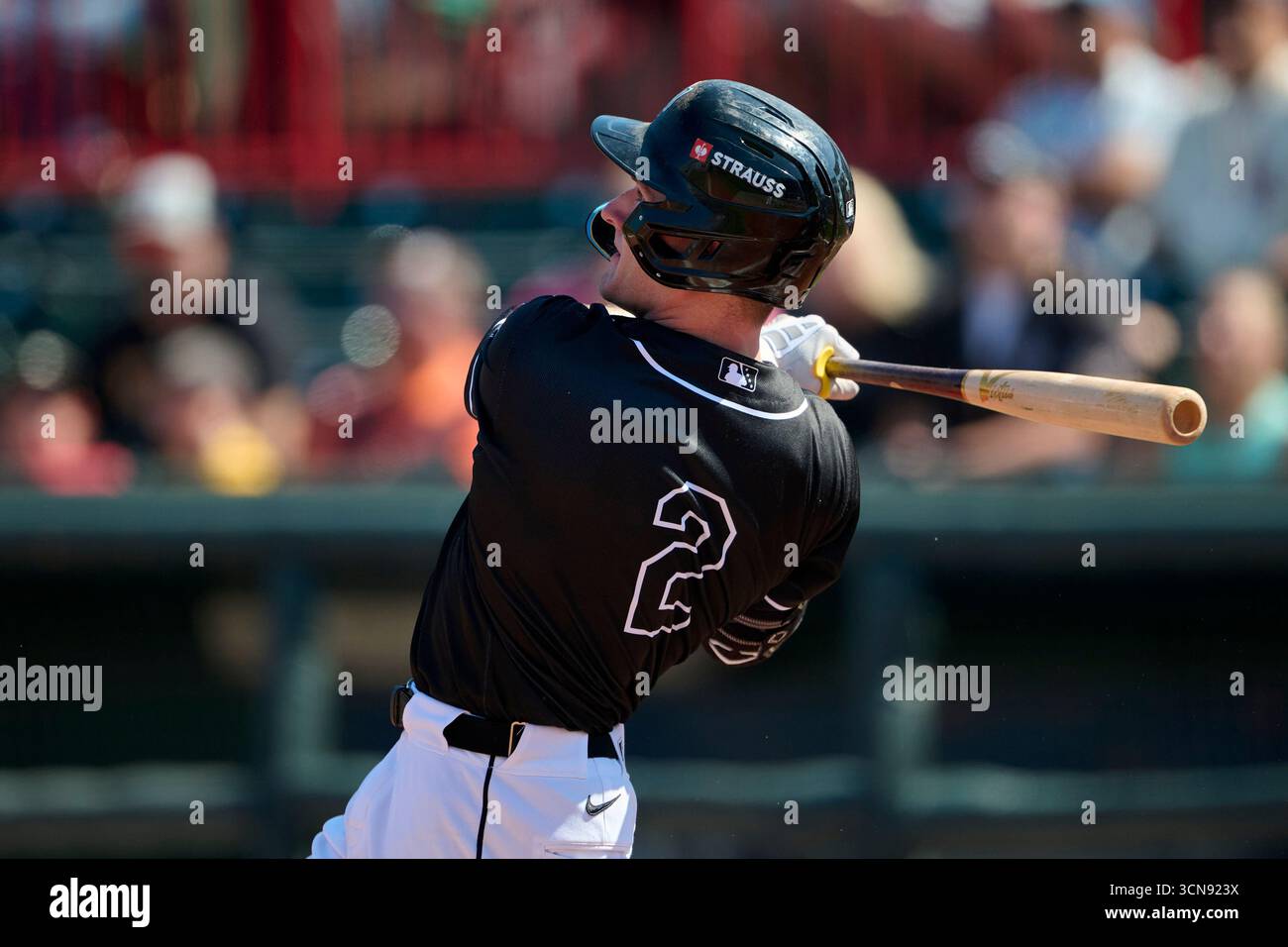 Erie SeaWolves Kevin McGonigle (2) hits a home run during an MiLB ...