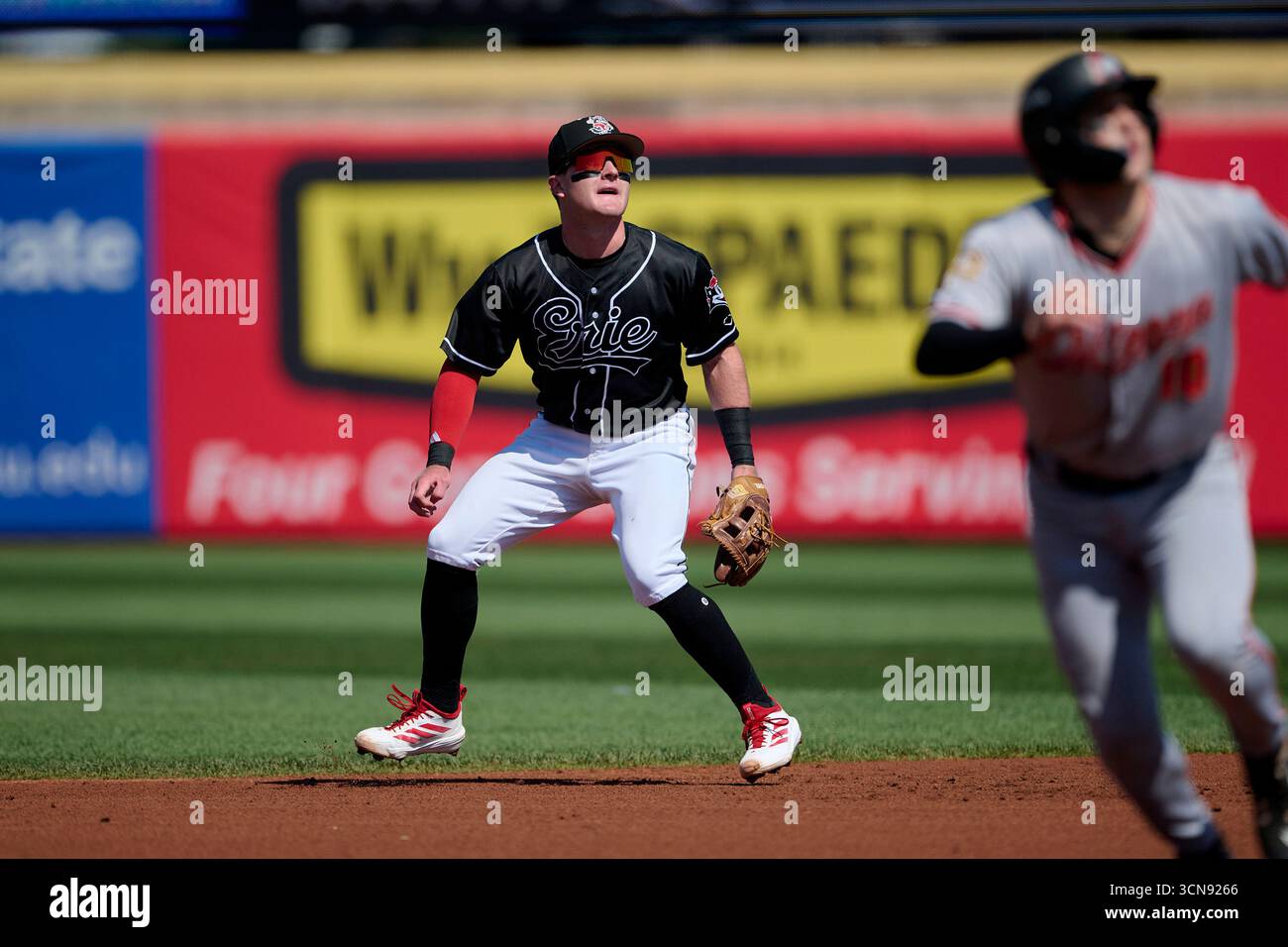 Erie SeaWolves shortstop Kevin McGonigle (2) fielding during an MiLB ...