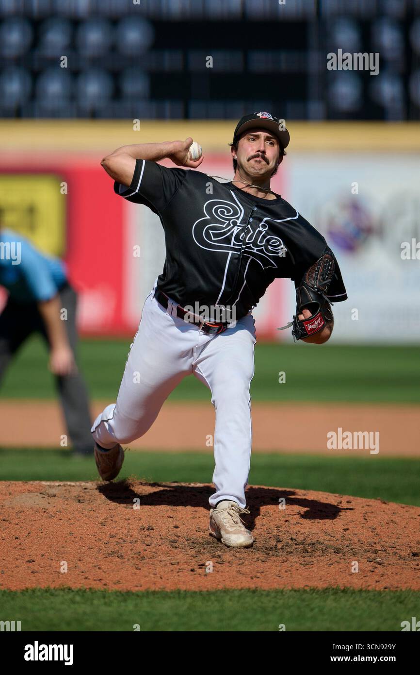 Erie SeaWolves pitcher Eric Silva (28) during an MiLB Eastern League ...