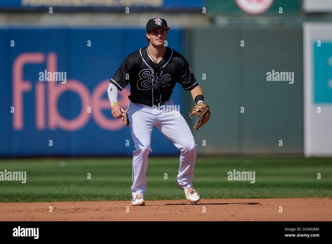 Erie SeaWolves third baseman John Peck (36) during an MiLB Eastern ...