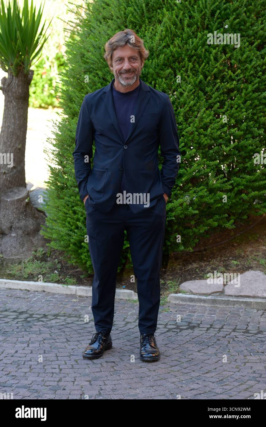 Angelo Mellone attends the Ciao Maschio Rai1 tv program photocall at ...