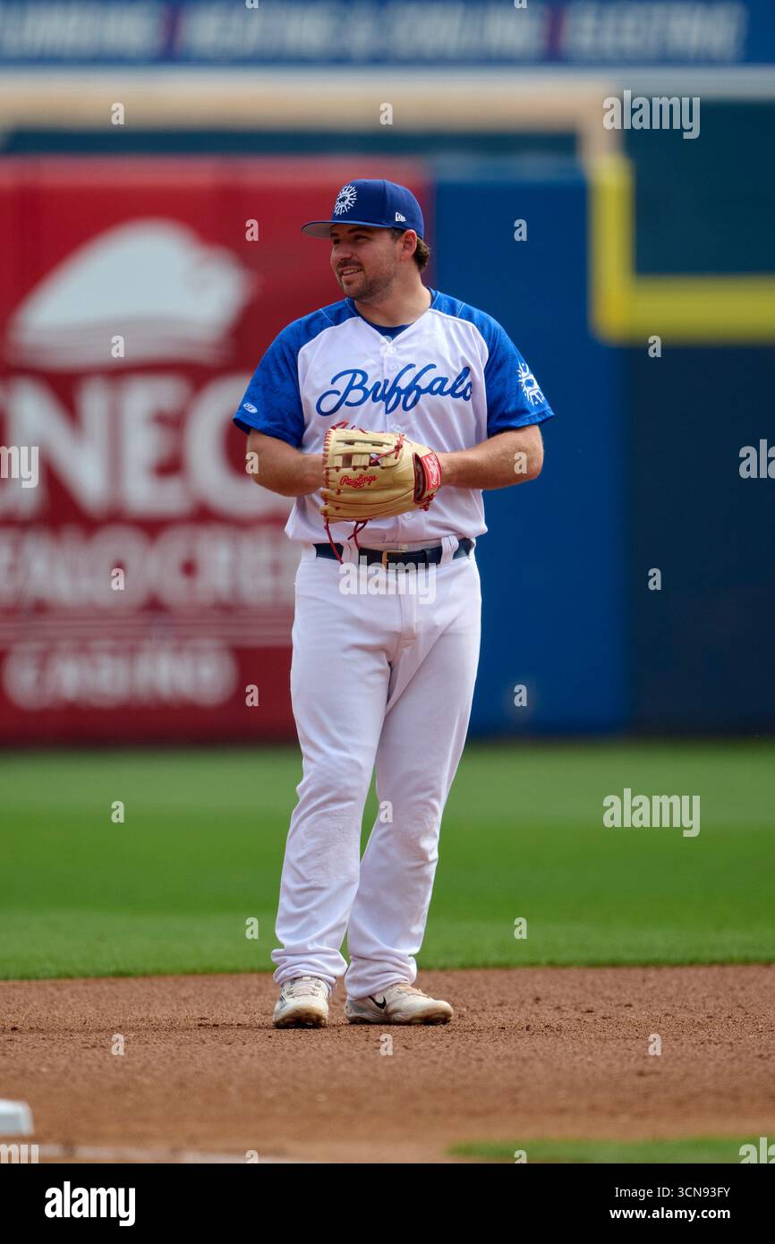 Buffalo Bisons third baseman Buddy Kennedy (17) during an MiLB ...