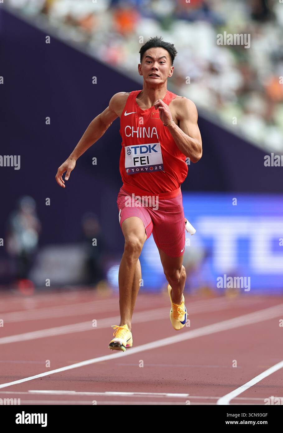 Tokyo, Japan. 20th Sep, 2025. Fei Xiang of China competes during the ...