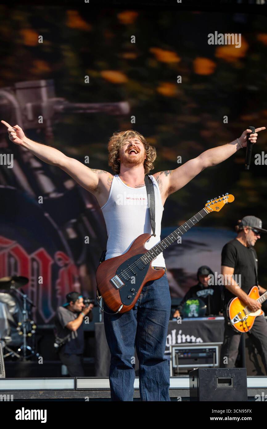 Jakob Nowell, of Sublime, performs during the Shaky Knees Music ...