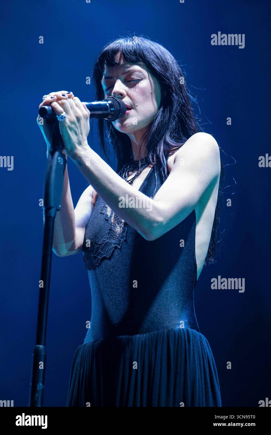 María Zardoya, of The Marias, performs during the Shaky Knees Music ...