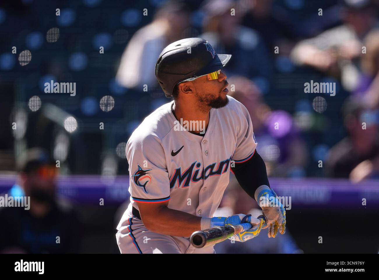 Miami Marlins shortstop Otto Lopez (6) in the fifth inning of a ...