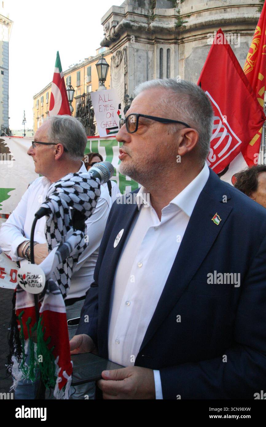 Nicola Ricci, General Secretary of the CGIL Naples and Campania Union ...