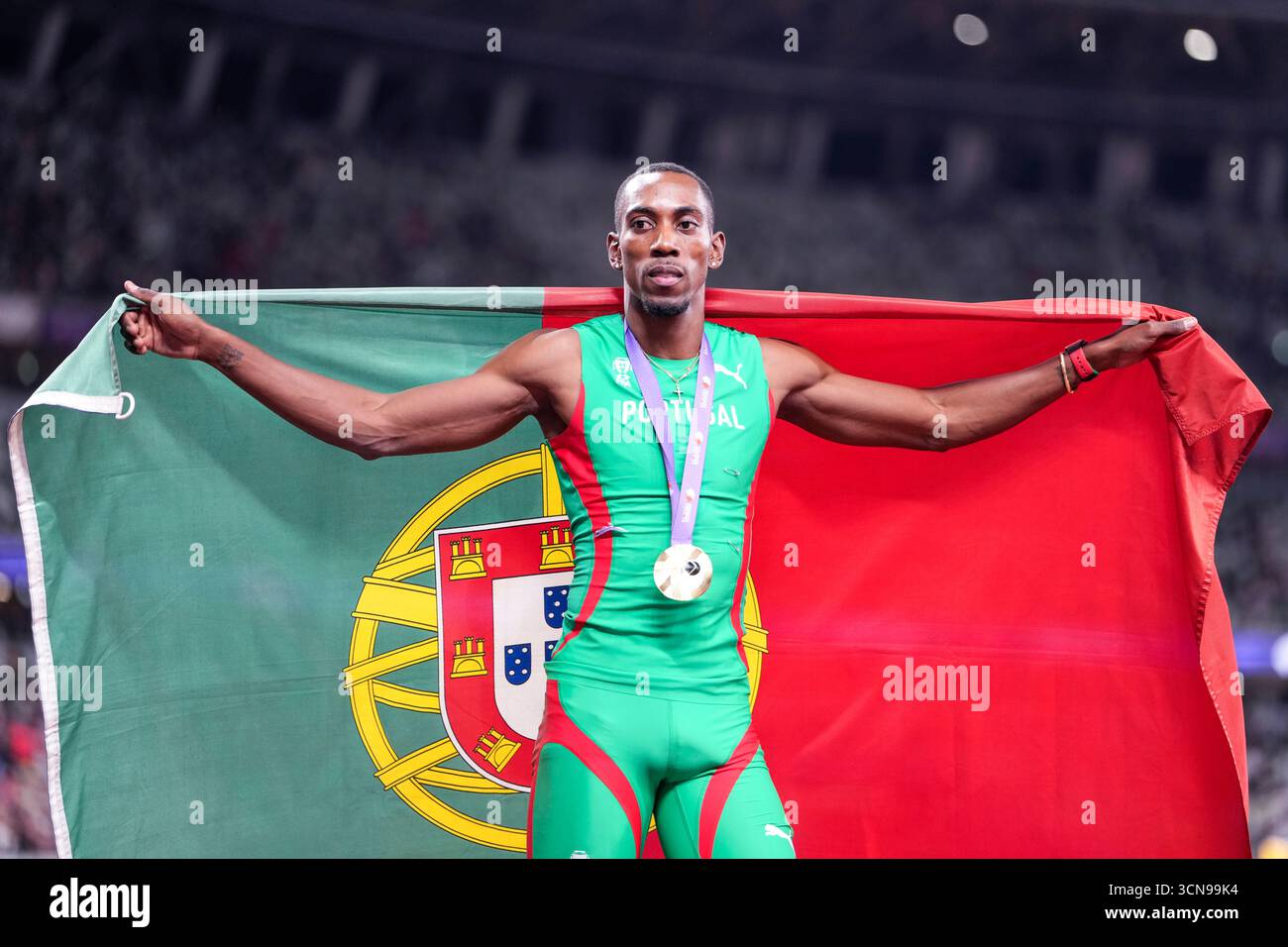 Pedro Pichardo (Portugal). Triple Jump gold medal. World Athletics Championships, Tokyo 2025 ...