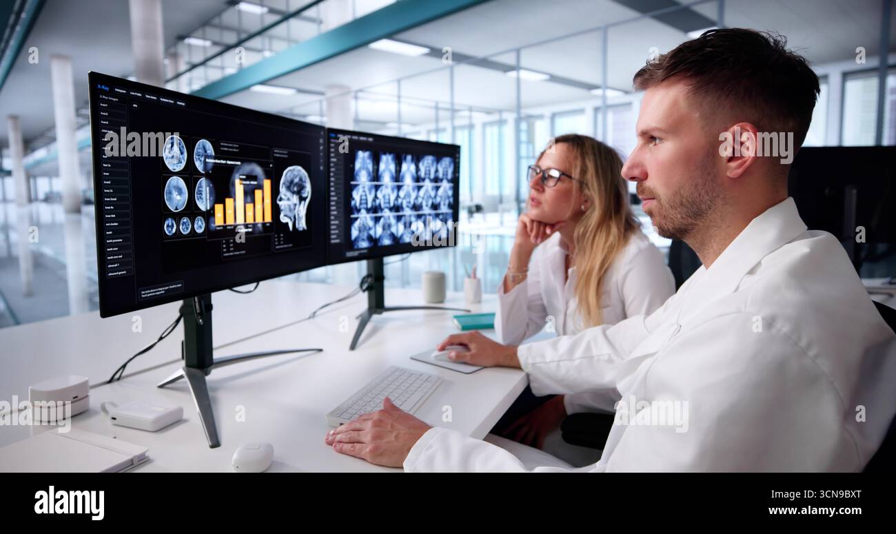 Neurologist woman monitoring brain hi-res stock photography and images ...